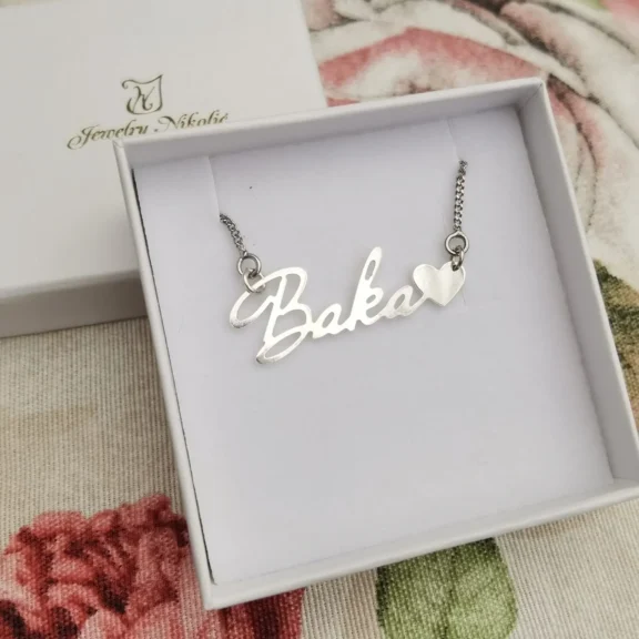 Ogrlica Baka (srce) - Jewelry Nikolić
